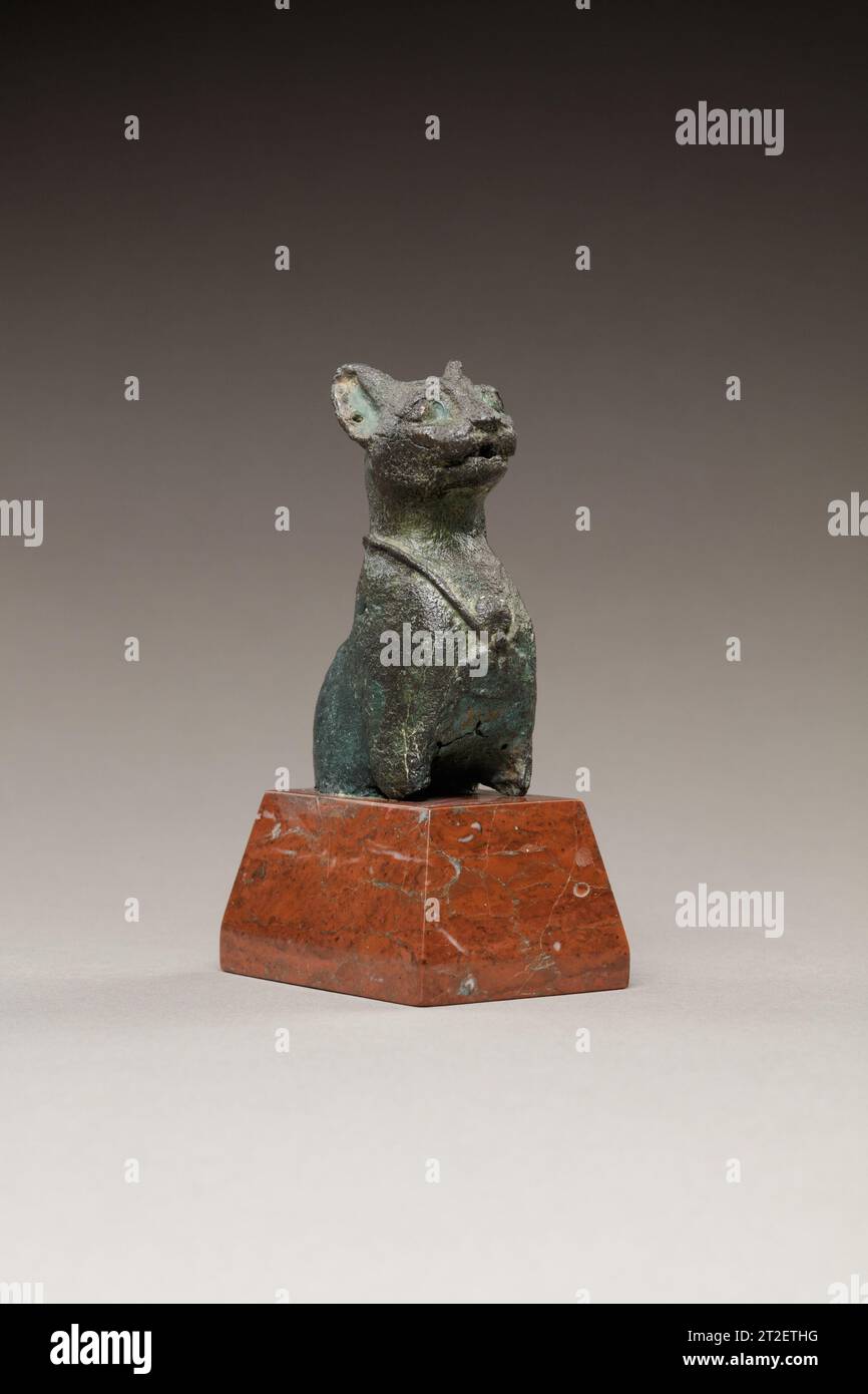 Upper Part of the Figure of a Seated Cat Late Period (Saite ...