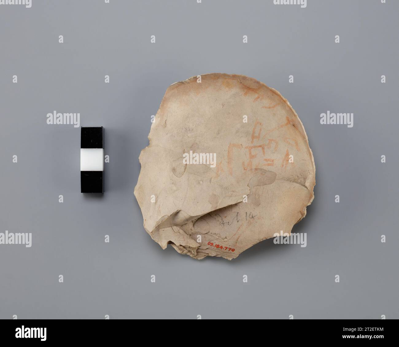 Ostracon inscribed with list of identity marks New Kingdom ca. 1390 ...