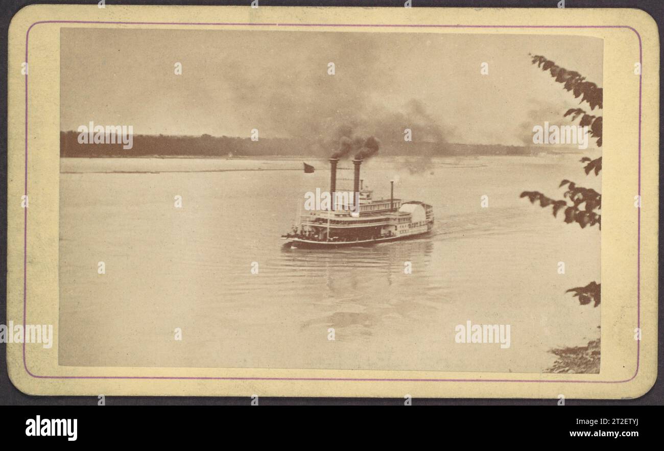 Steamer R.E. Lee Racing with Natches When Nearing St. Louis Robert ...