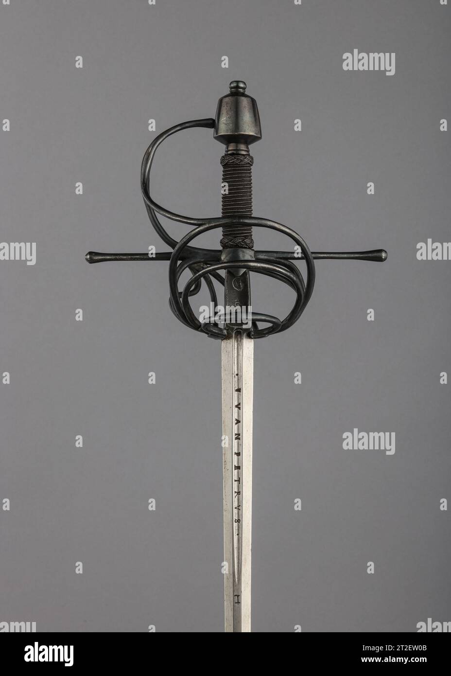 Rapier hilt, German; blade, Spanish late 16th century The rapier was ...