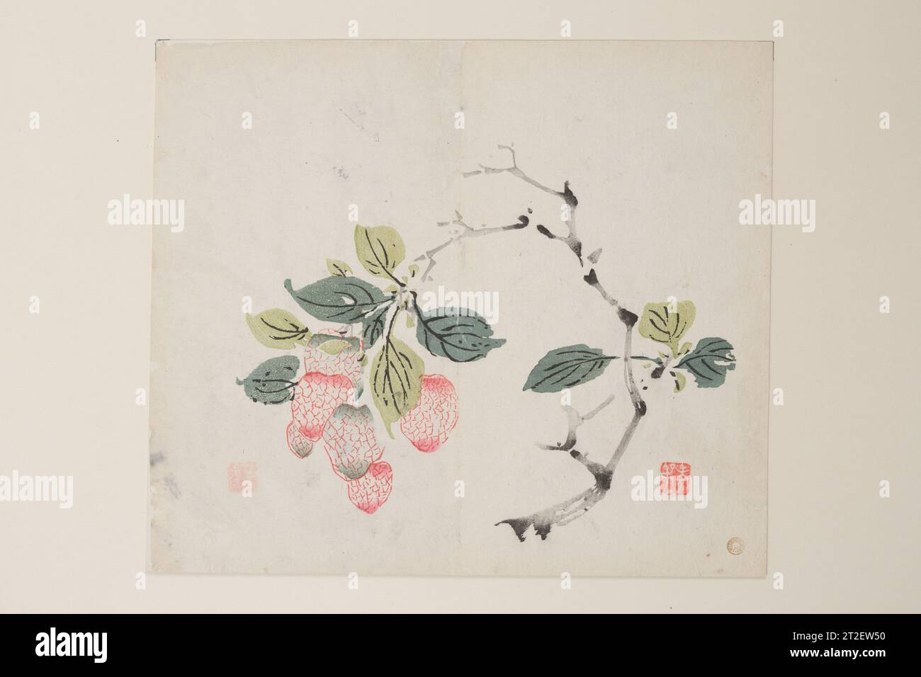 Leaf from the Ten Bamboo Studio Manual of Painting and Calligraphy ...