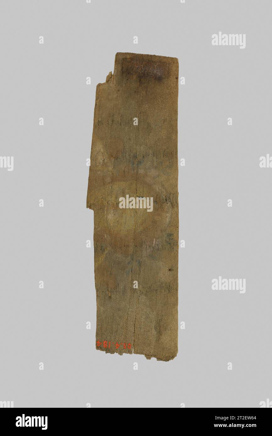 Mummy label Roman Period 30 B.C.–A.D. 364 View more. Mummy label. 30 B ...