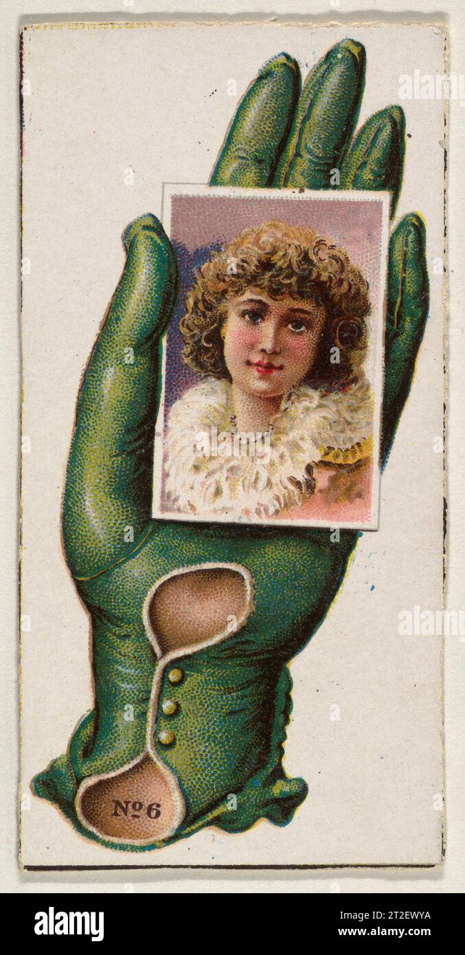 Card Number 6, cut-out from banner advertising the Opera Gloves series ...