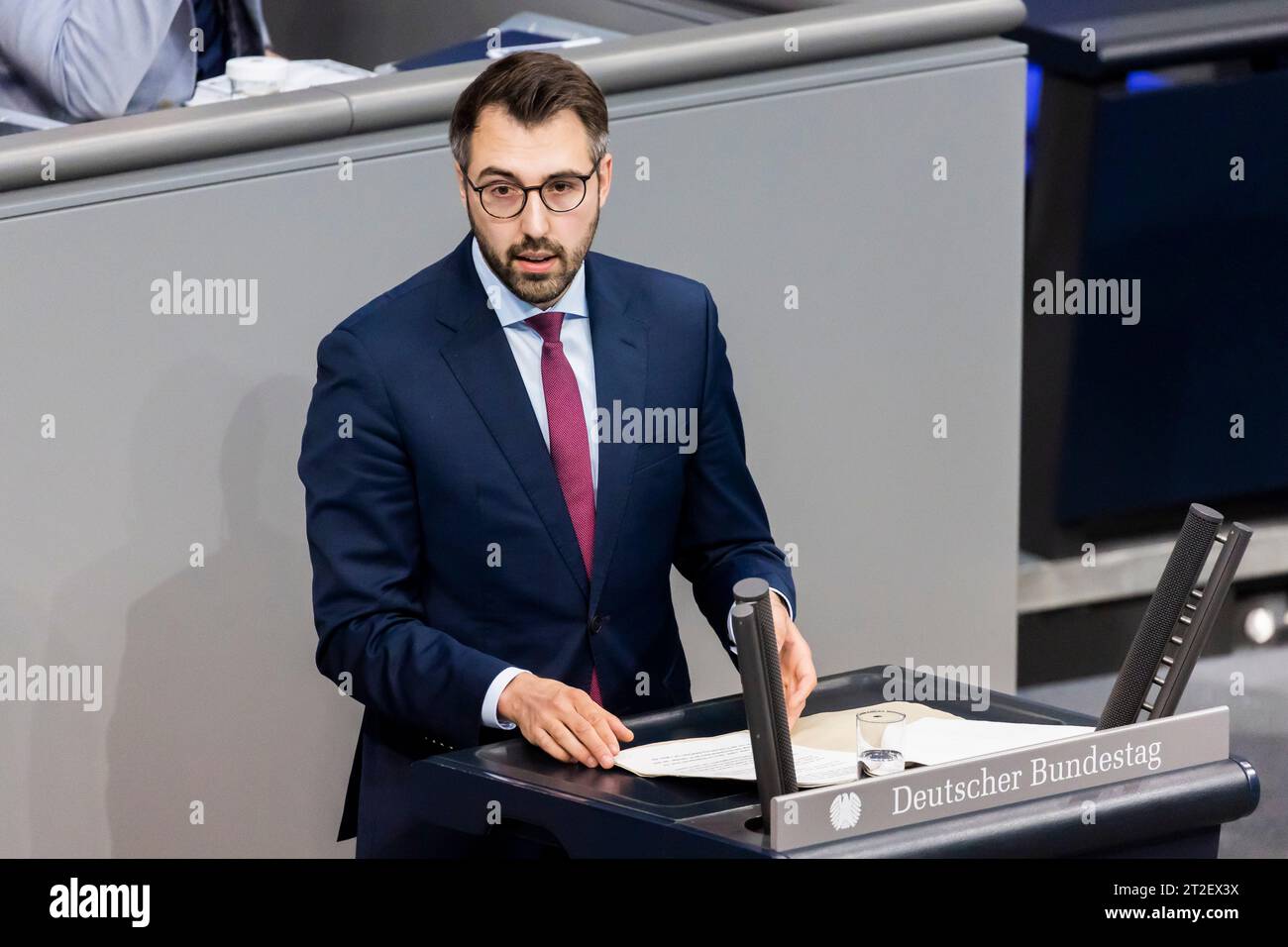 Berlin, Germany. 19th Oct, 2023. Moritz Oppelt (CDU), Member of the ...