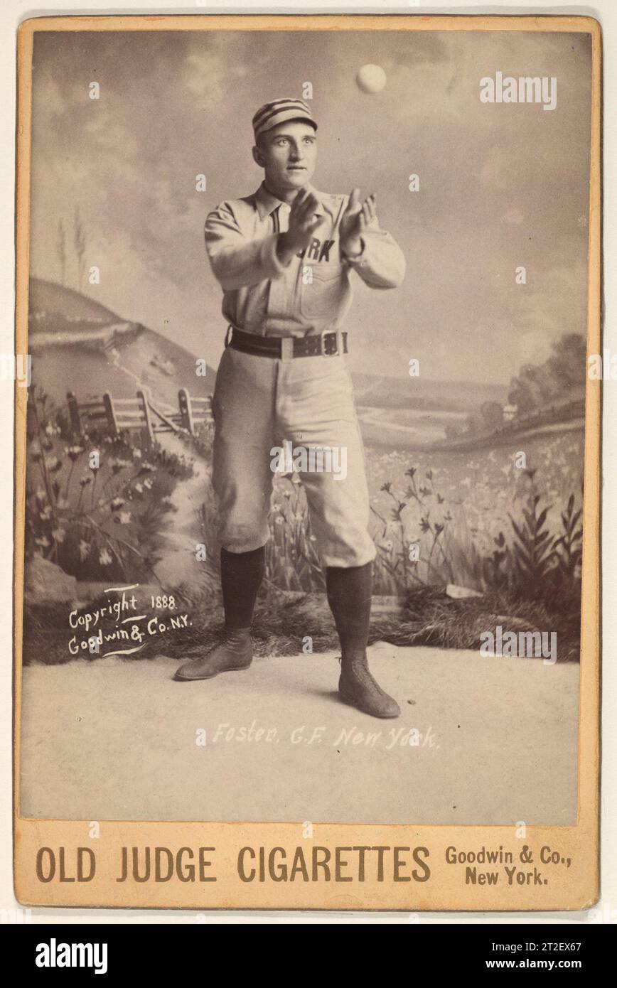 Foster, Center Field, New York, from the series Old Judge Cigarettes ...