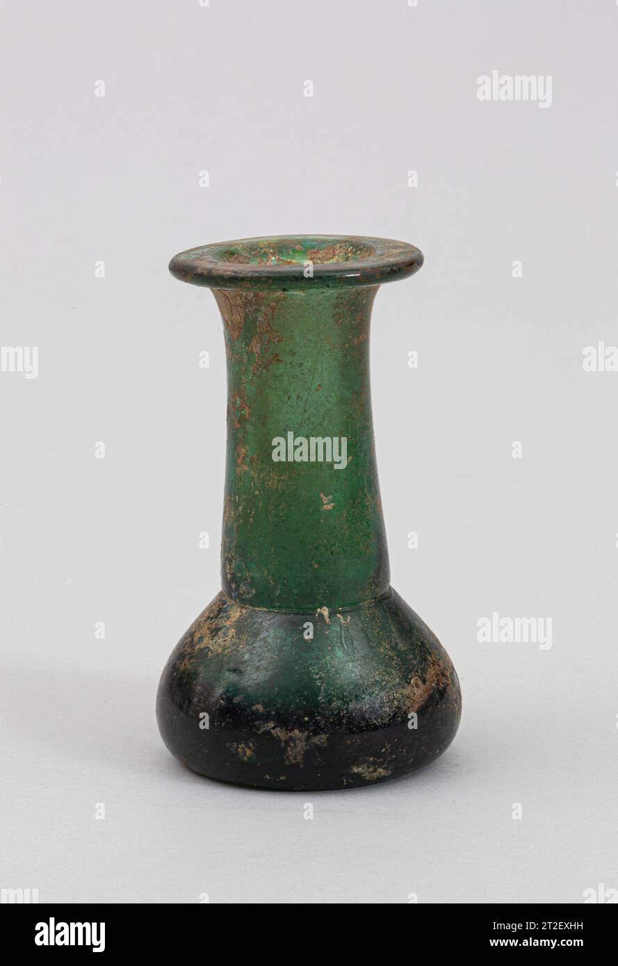 Glass perfume bottle Roman, Egyptian 2nd–3rd century CE Translucent ...