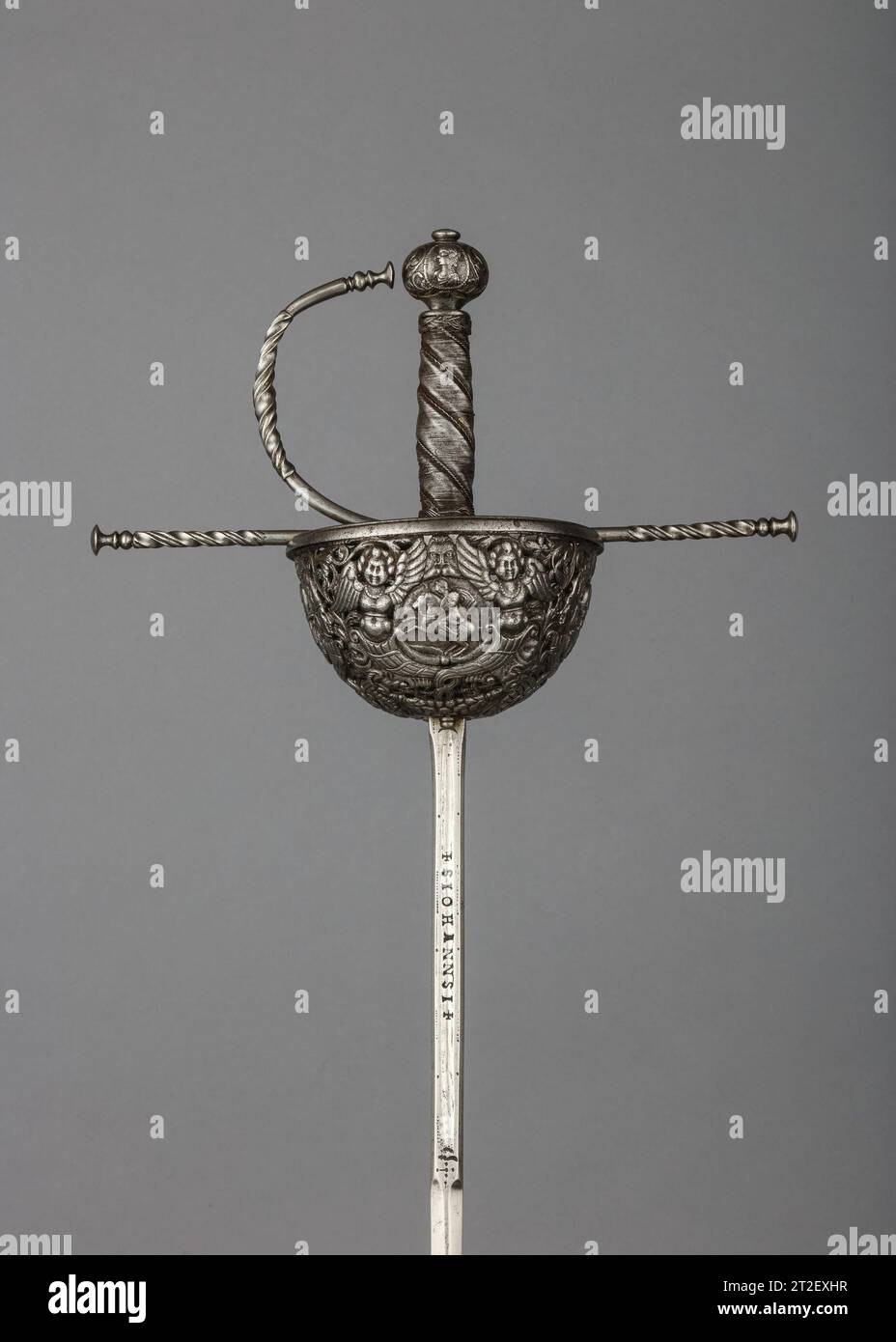 Cup-Hilted Rapier blade, German; hilt, Italian ca. 1650 The rapier was ...