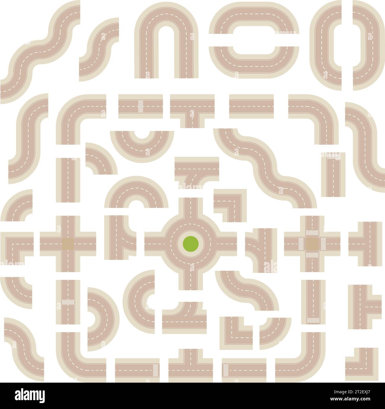 Top view streets white Stock Vector Images - Alamy