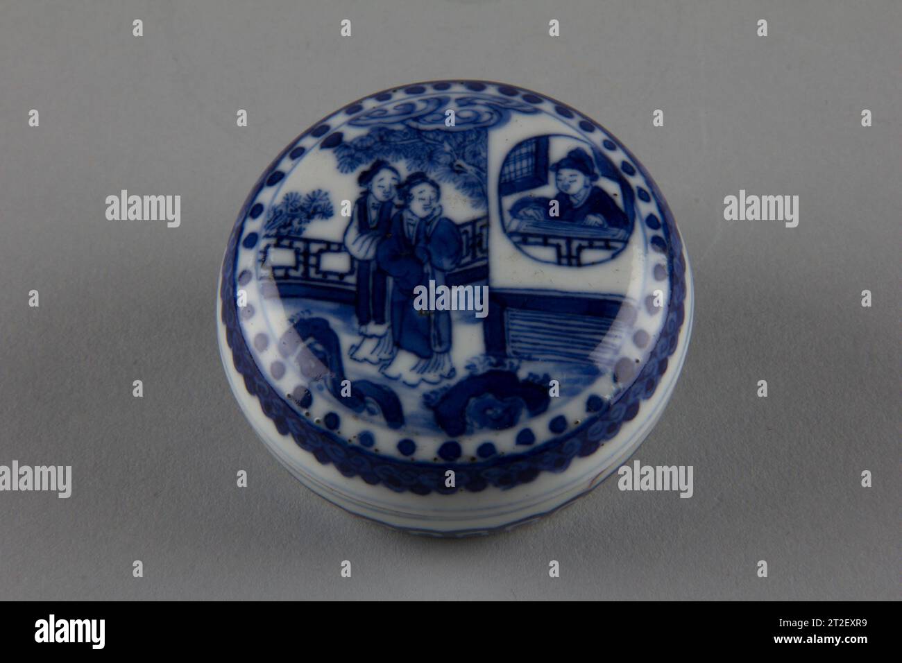 Seal paste box with scene from the Western Chamber China late 18th–19th ...