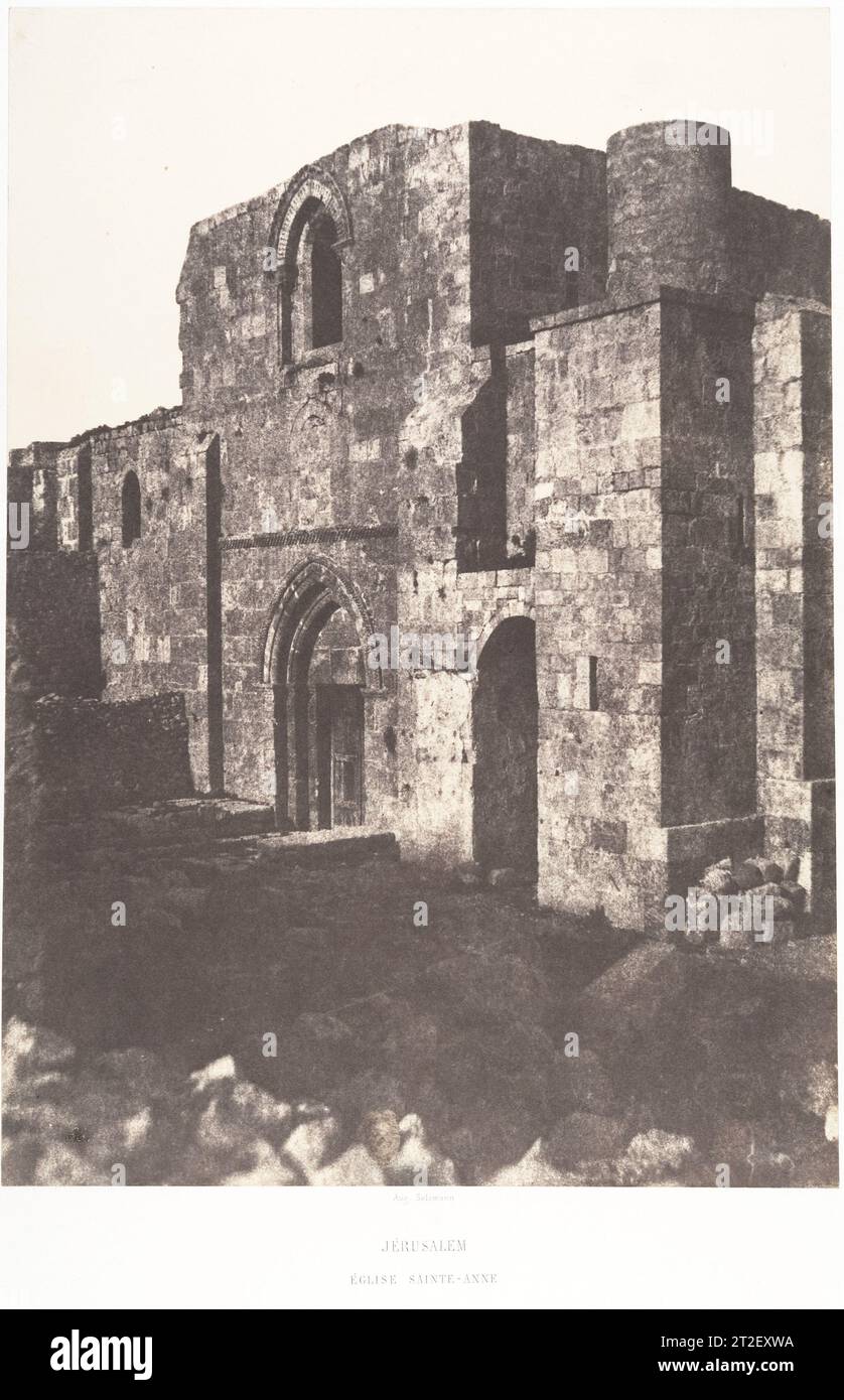 Jérusalem, Église Sainte-Anne, Vue générale Auguste Salzmann French ...
