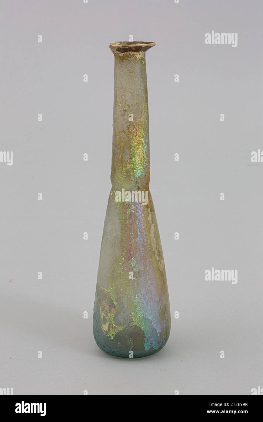 Glass perfume bottle Roman late 1st–3rd century CE Translucent light ...