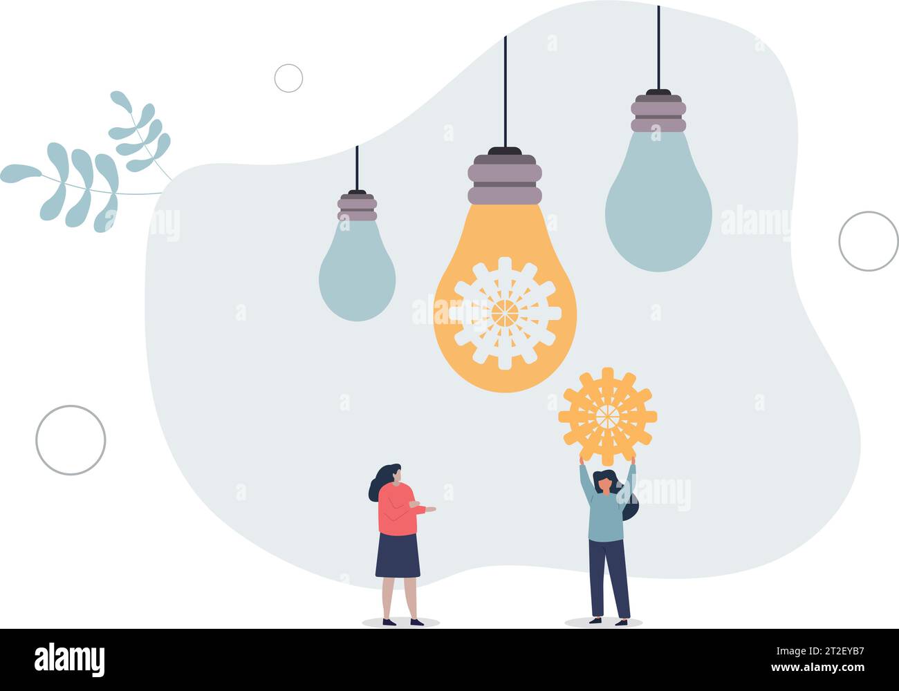 Creative business idea, implementation of innovation.people develop ...
