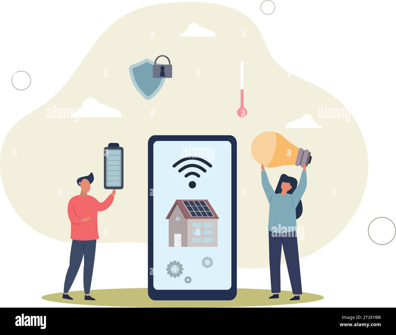 Smart home, IOT administration.mobile app in phone monitoring system of ...