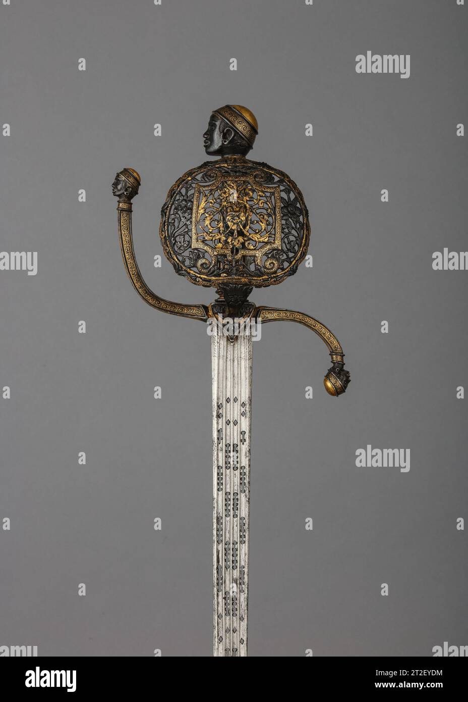 Sword hilt, Italian; blade, French hilt, 19th century; blade, 18th ...