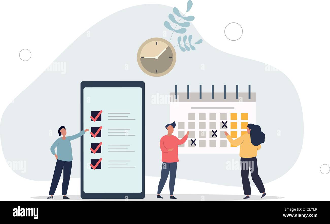 Time management cartoon hi-res stock photography and images - Alamy