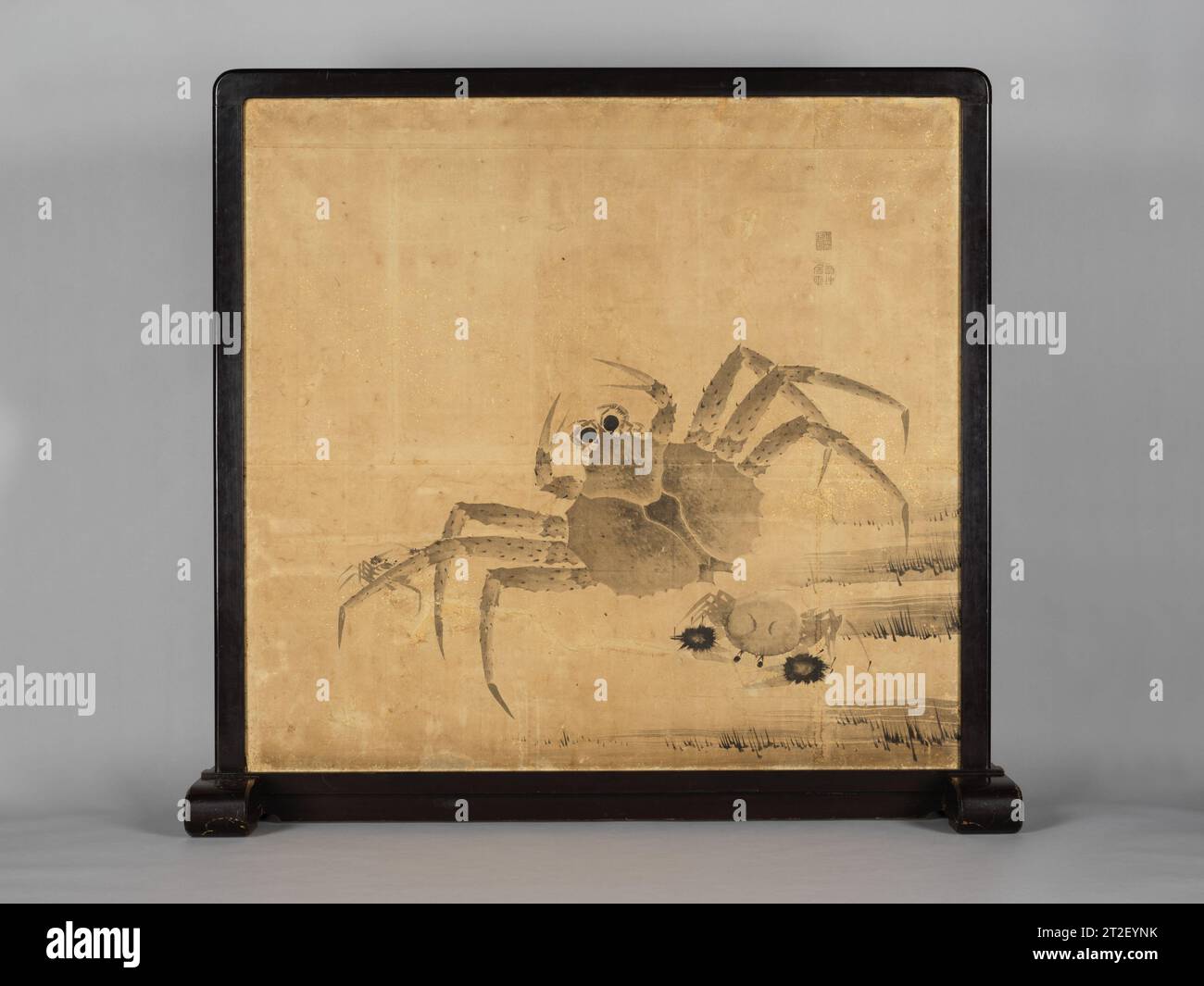 Crabs and Peonies It? Jakuch? ???? Japanese mid-18th century, before ...