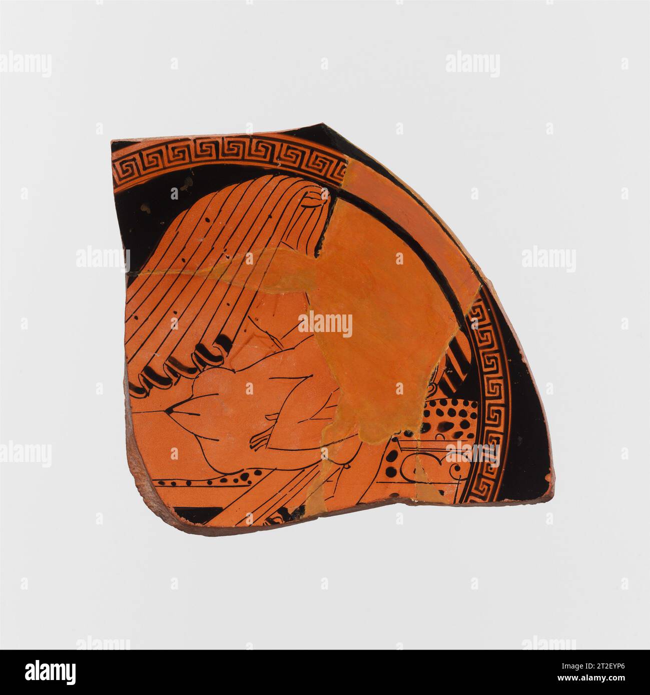 Fragment of a terracotta kylix (drinking cup) Attributed to the ...