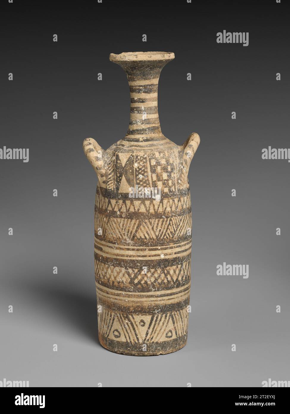 Terracotta bottle Cypriot ca. 1200–1050 BCE This shape of bottle was ...