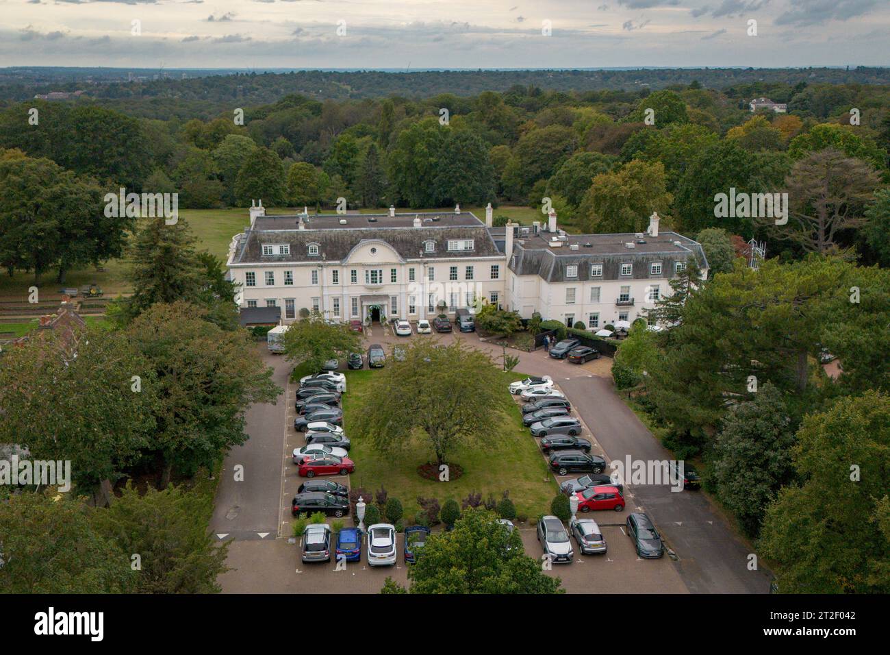 Wimbledon, London- October 2023: Aerial view of Hotel Du Vin at ...