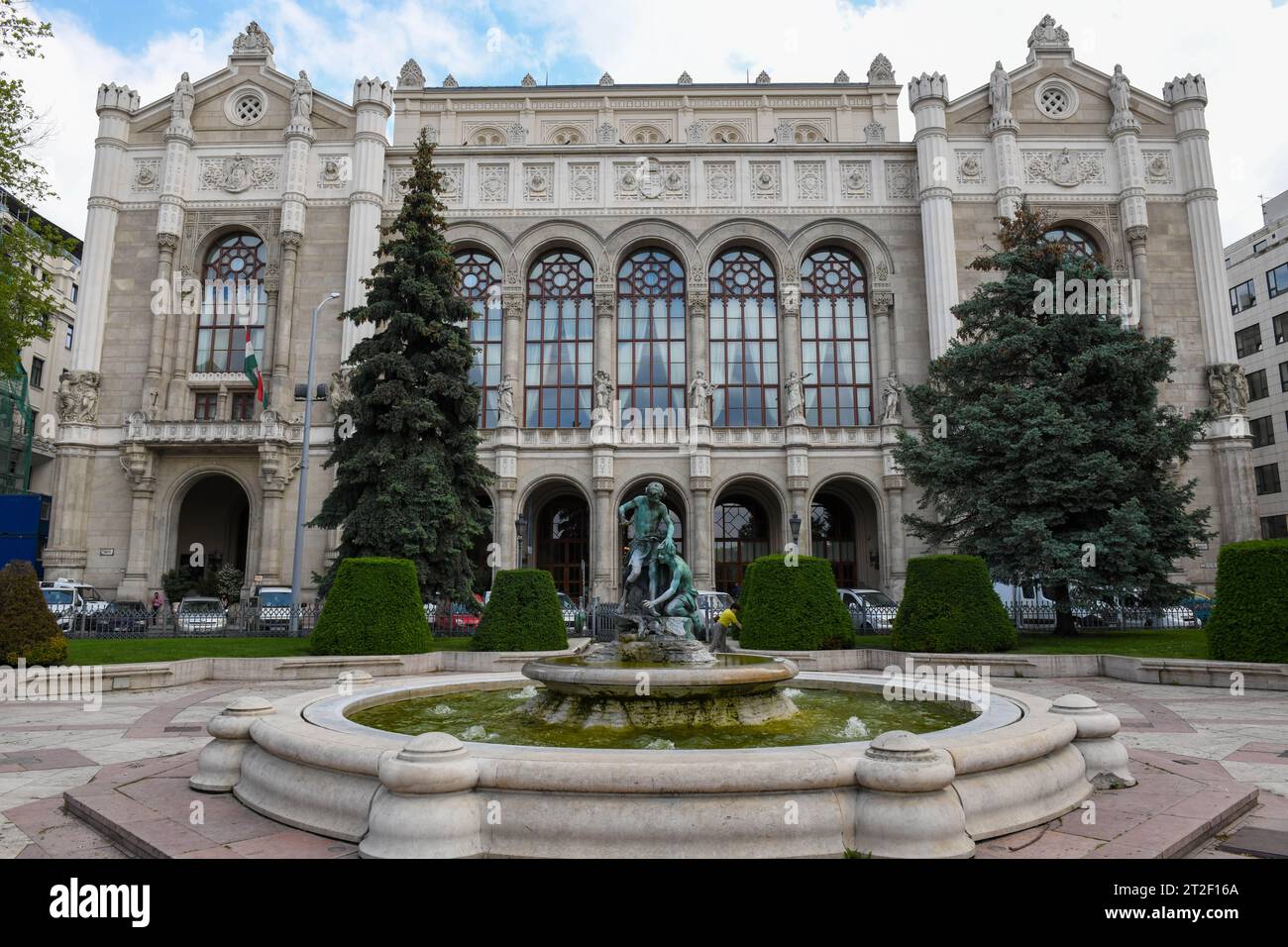 Budapest, Hungary - 19 Mai 2023: view at Vigado Concert Hall on ...