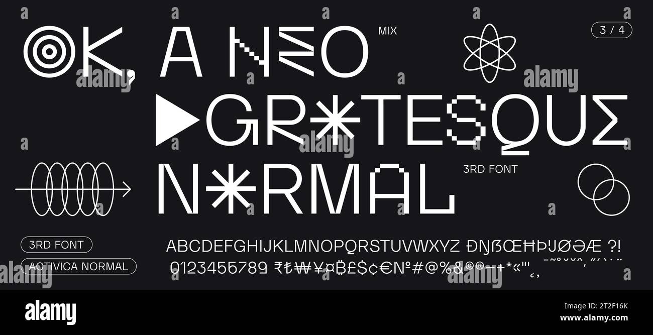 Headline alphabet and font. Bold aged, rough fat uppercase letters with ...