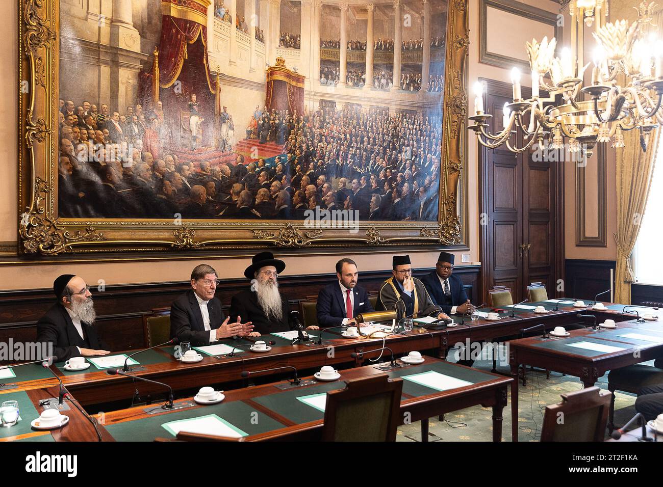 Aron Berger, Pastor Rik Hoet, Rabbi Pinchas Padwa, N-VA's Michael ...