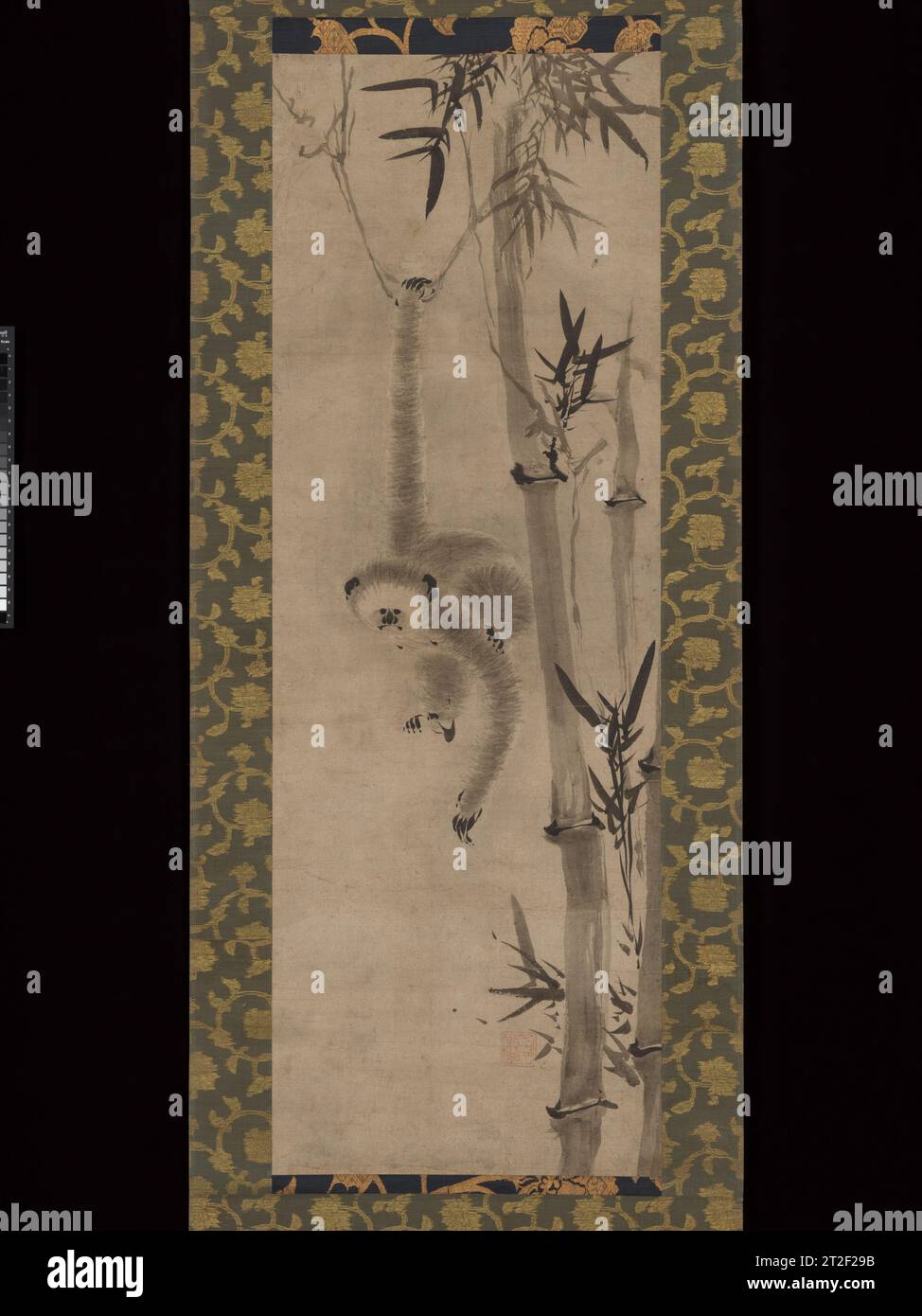 Gibbon and Bamboo Sesson Sh?kei ???? Japanese 16th century This scroll ...