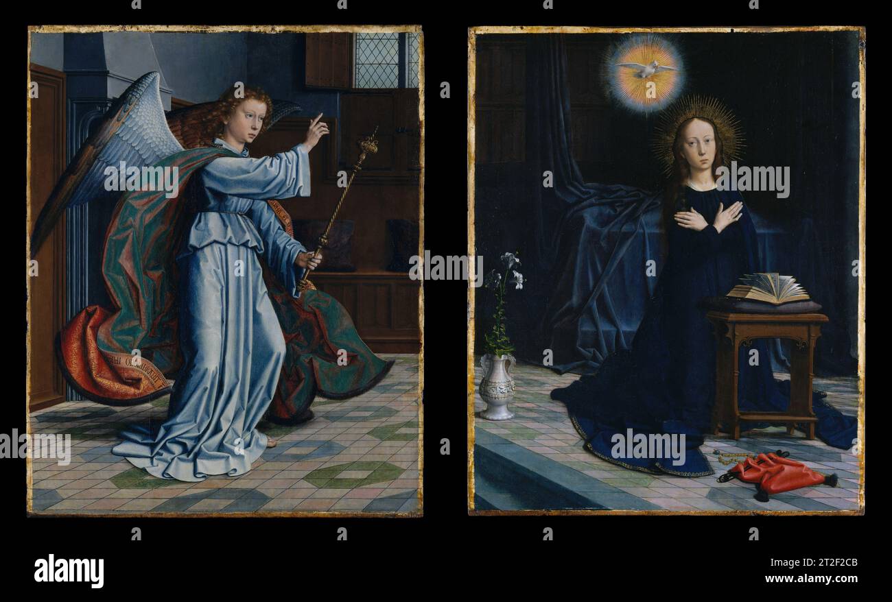 The Annunciation Gerard David Netherlandish 1506 These panels were part of a spectacular multi ...