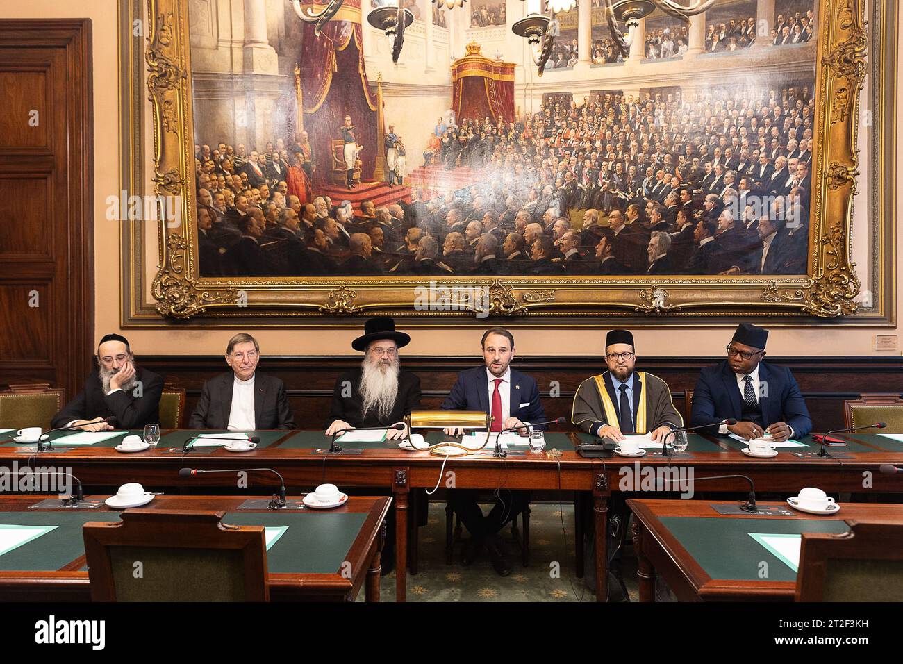 Aron Berger, Pastor Rik Hoet, Rabbi Pinchas Padwa, N-VA's Michael ...