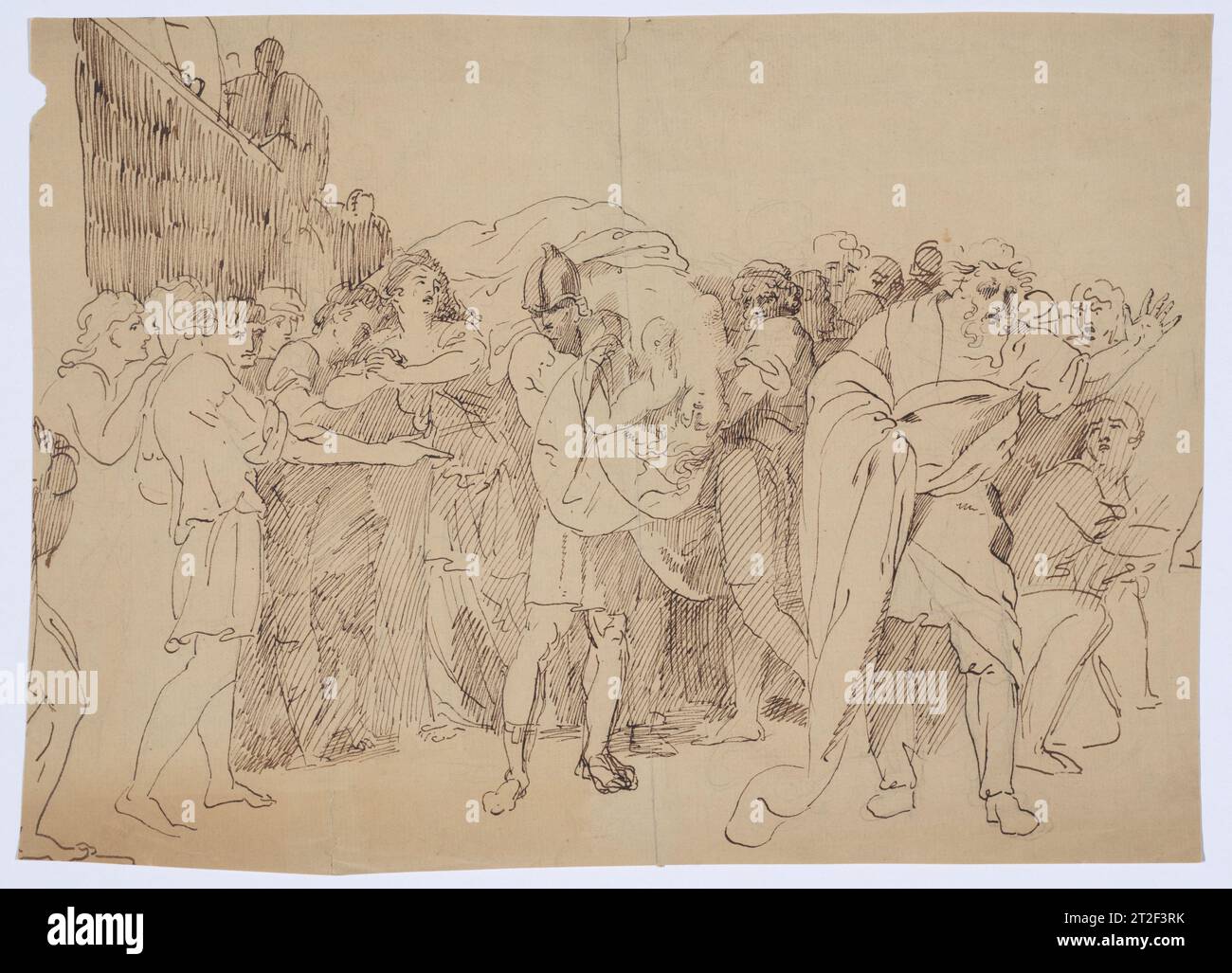 Classical Subject (Lucretia's Dead Body is Carried by her Husband, Lead ...