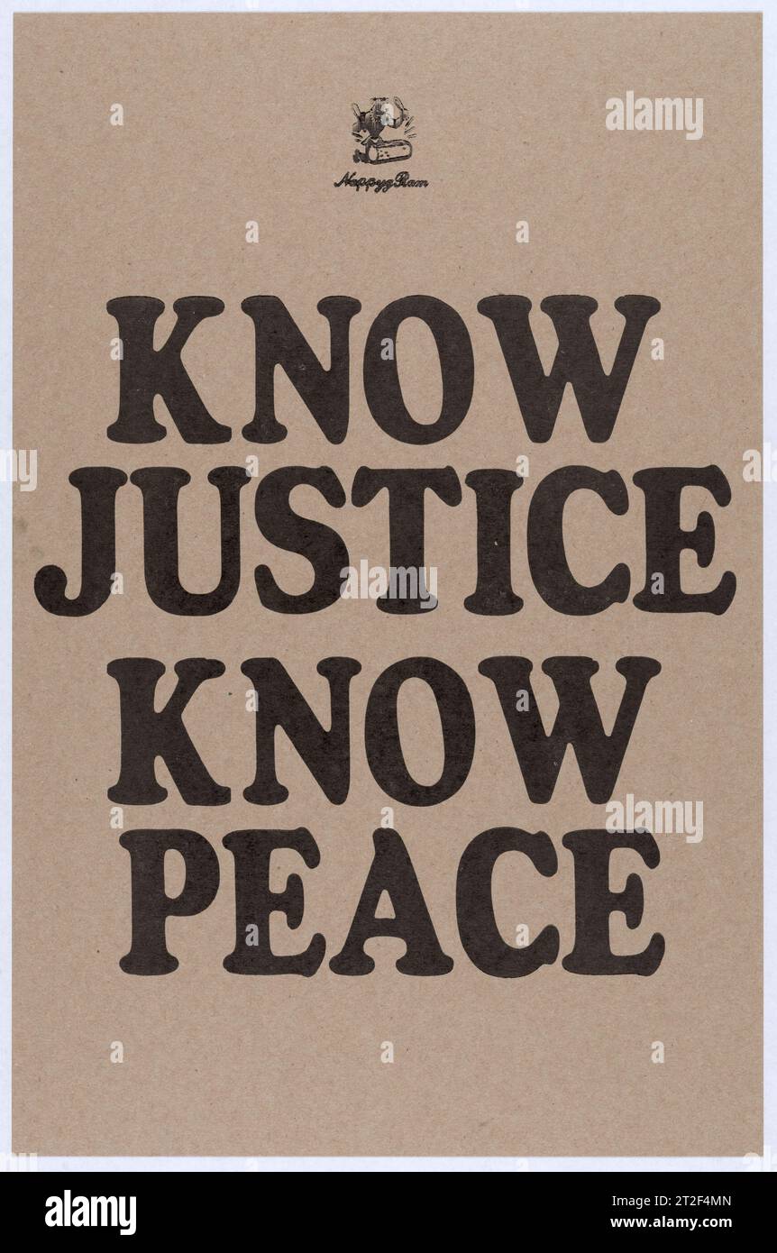 Know Justice Know Peace Amos Kennedy American 2020 View more. Know Justice Know Peace. Amos ...