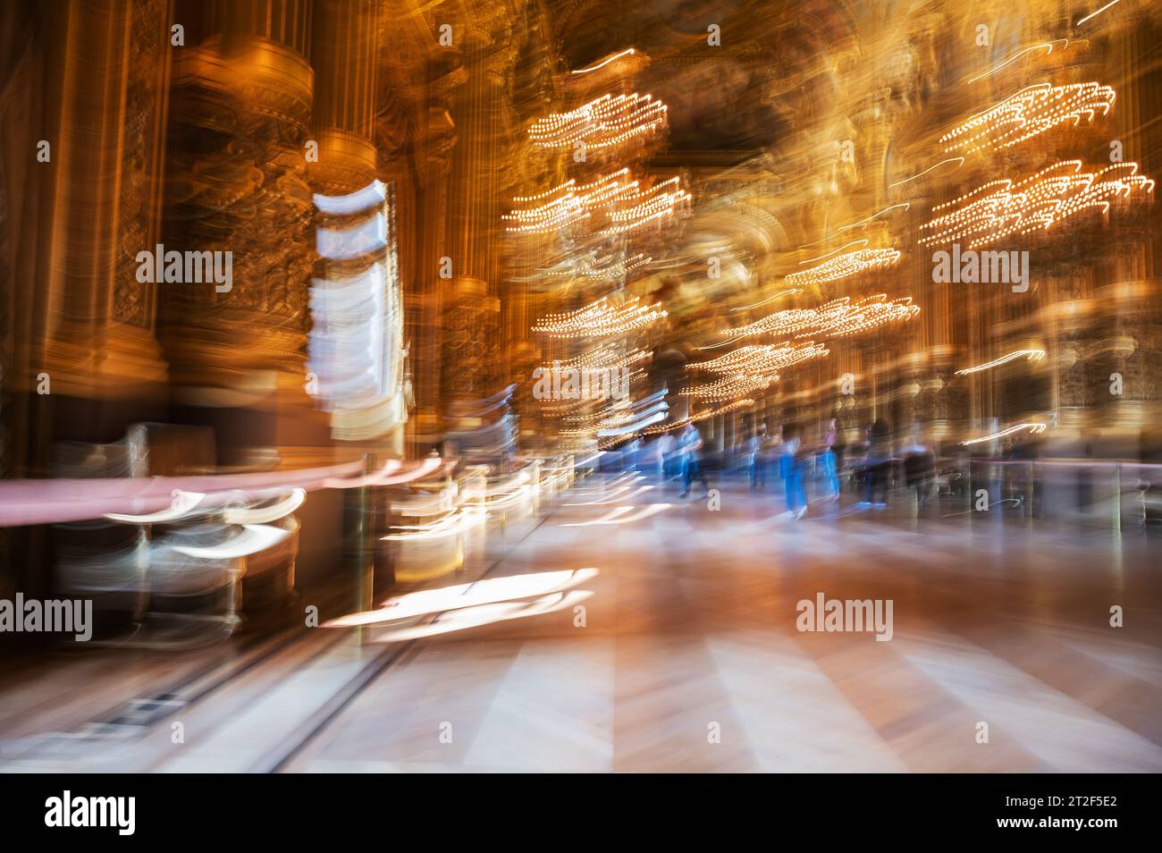 Abstract photo of the the Opera Garnier in Paris, blurred bokeh ...
