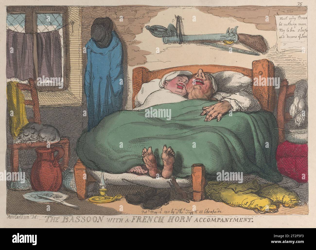 The Bassoon with a French Horn Accompaniment Thomas Rowlandson British ...