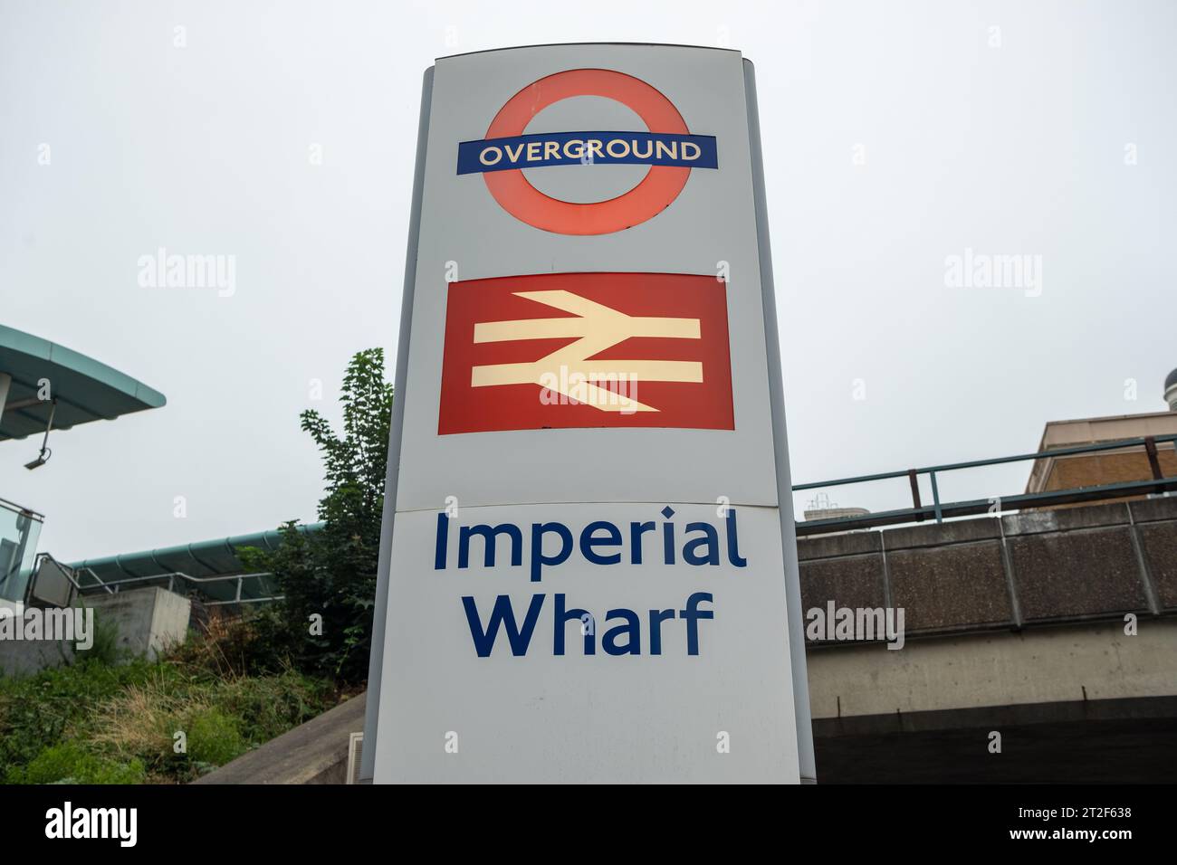 London- October 2, 2023: Imperial Wharf Station- London Overground and ...