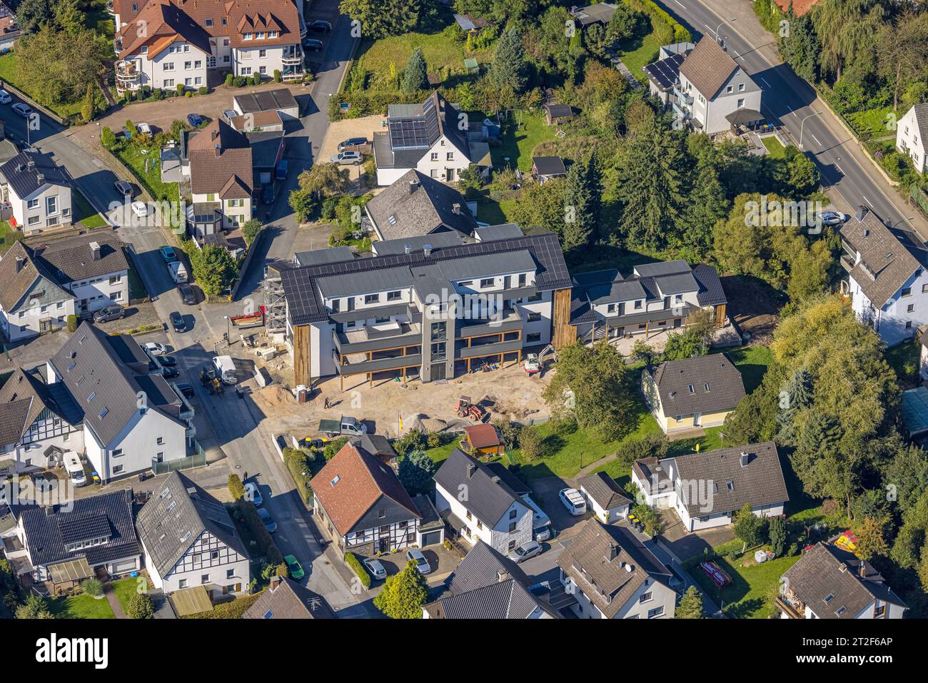 Construction site with new residential building ballova hi-res stock ...