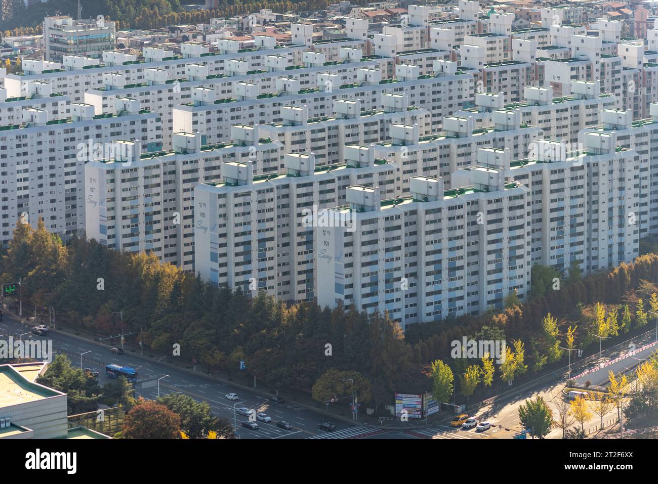 Cityscape of Daejeon capital of South Chungcheong province in South ...