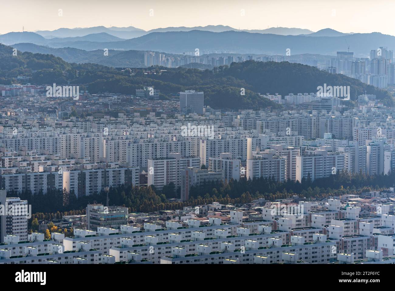 Cityscape of Daejeon capital of South Chungcheong province in South ...