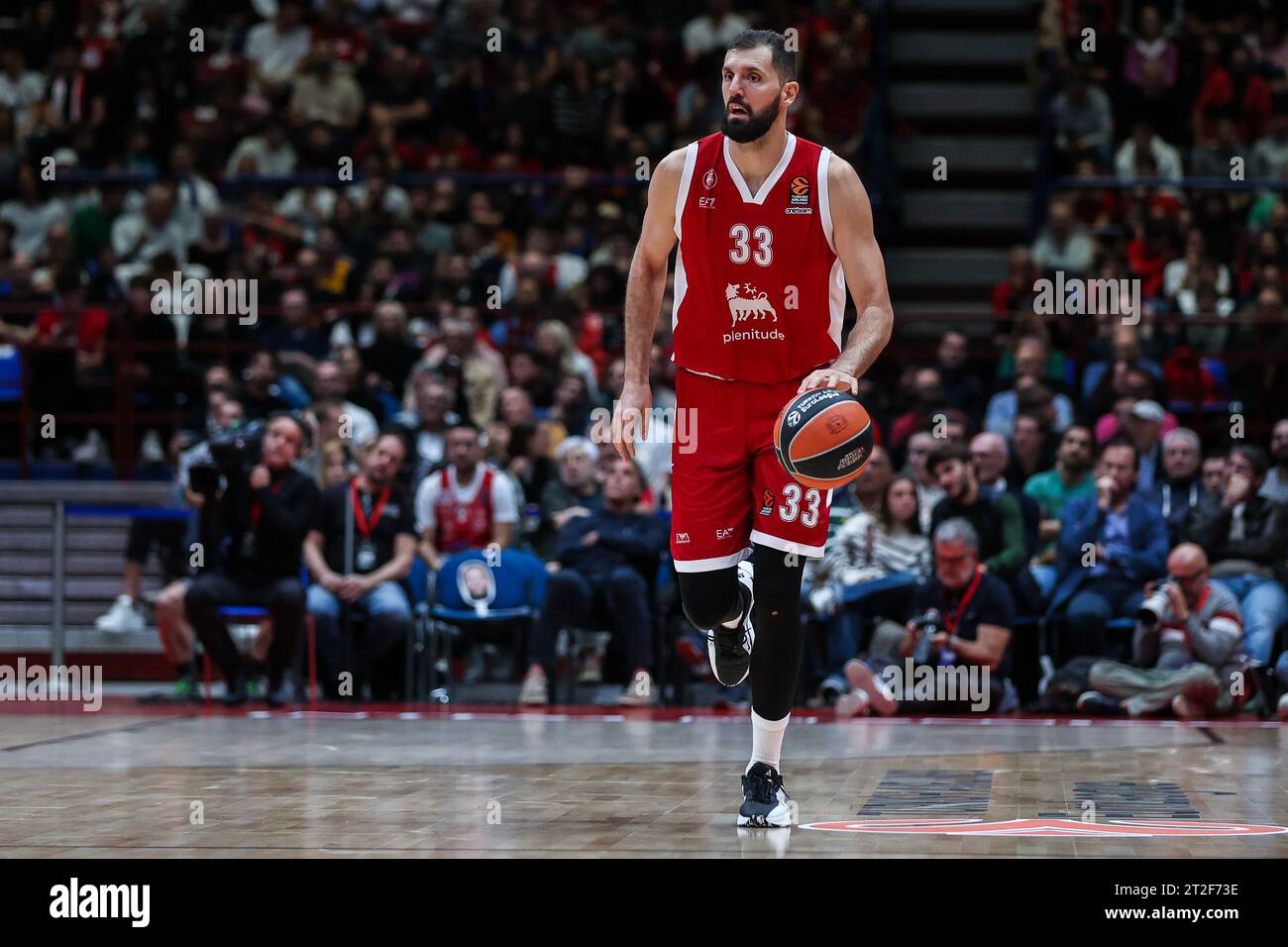 Nikola Mirotic #33 of EA7 Emporio Armani Milan seen in action during ...
