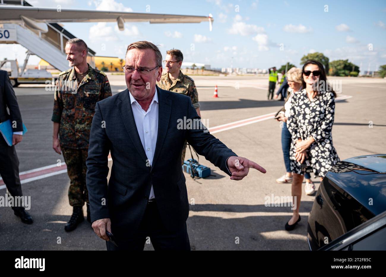 Beirut, Lebanon. 19th Oct, 2023. Boris Pistorius (SPD), Federal ...
