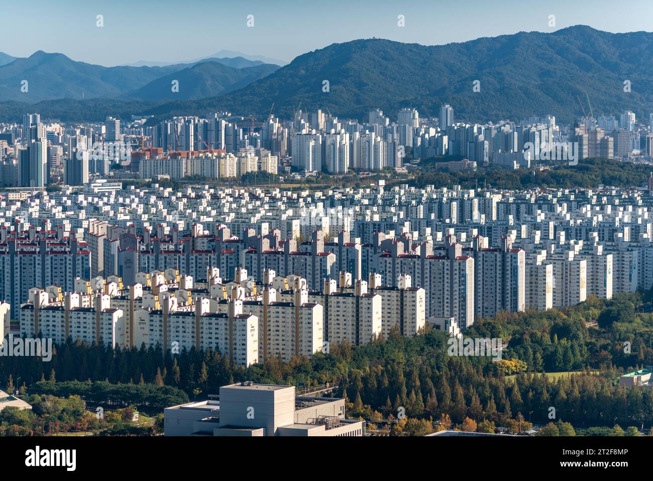 Cityscape of Daejeon capital of South Chungcheong province in South ...