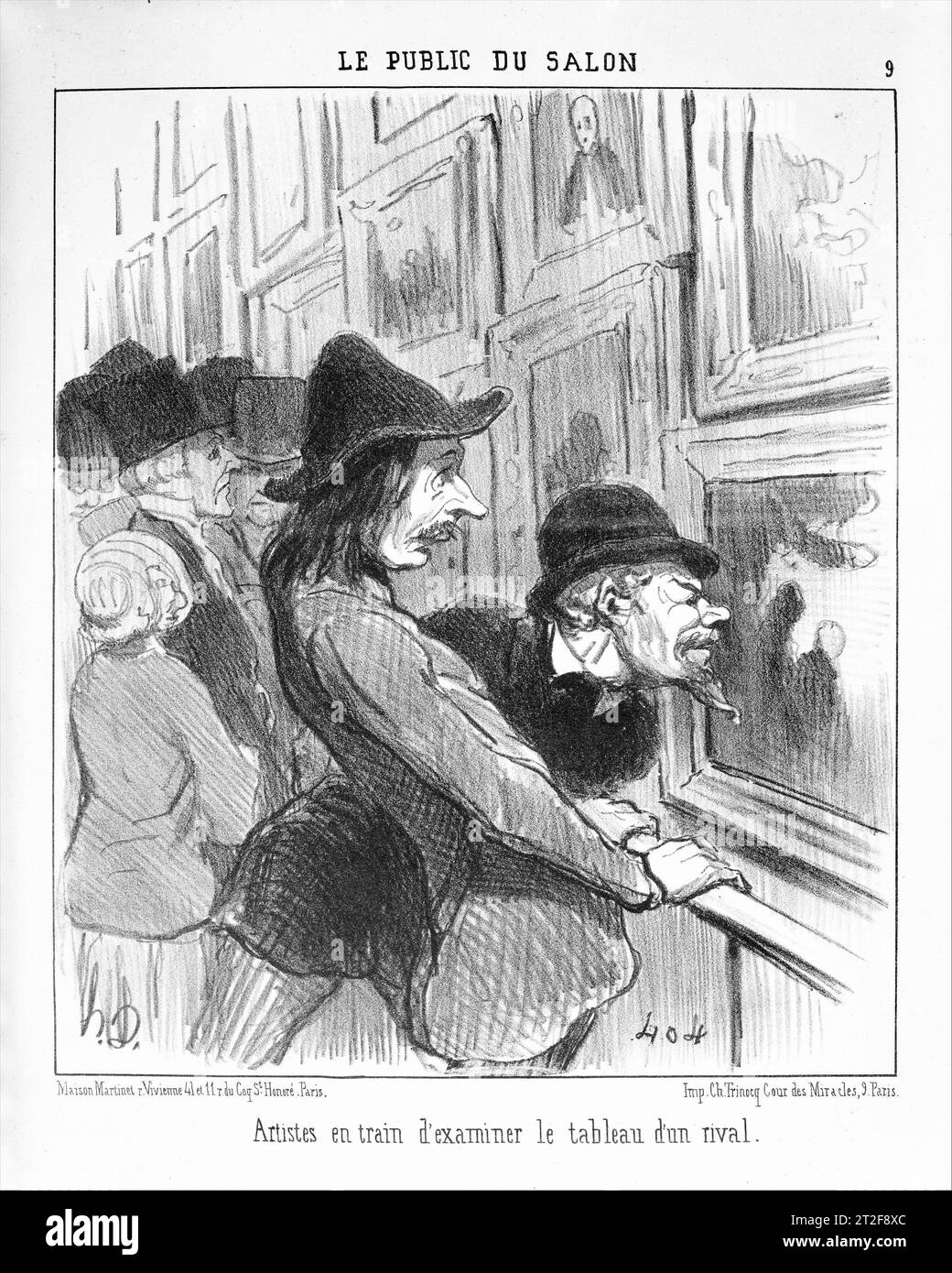 Artists Examining the Work of a Rival (Artistes en train d'examiner le ...