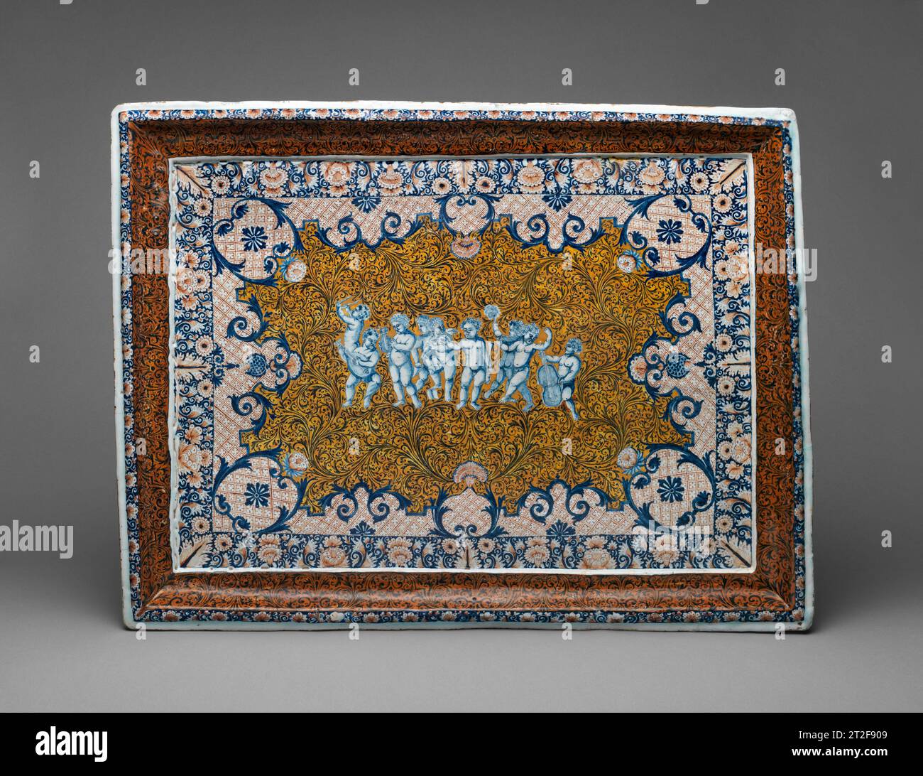 Tea tray (Plateau) Based on engravings by Pierre Brebiette French ca ...