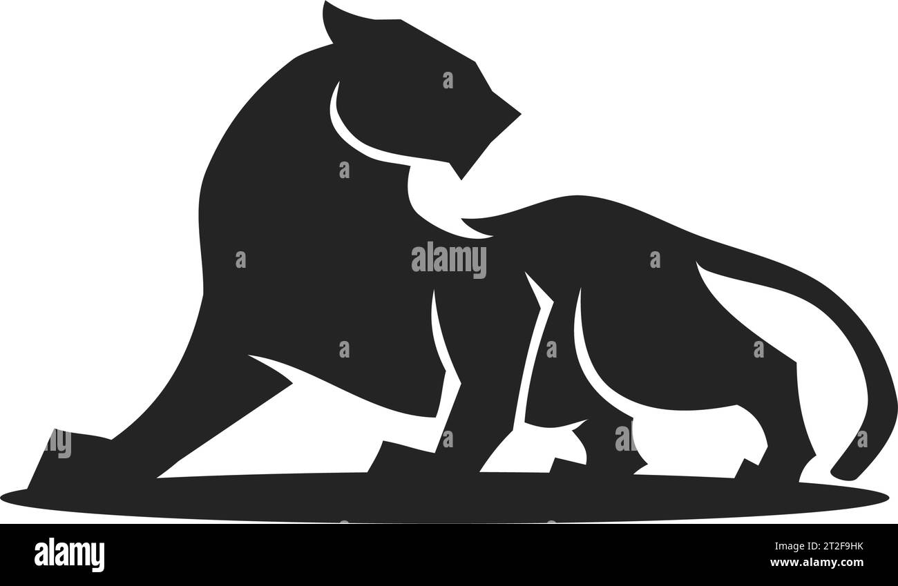 panther logo template Isolated. Brand Identity. Icon Abstract Vector ...