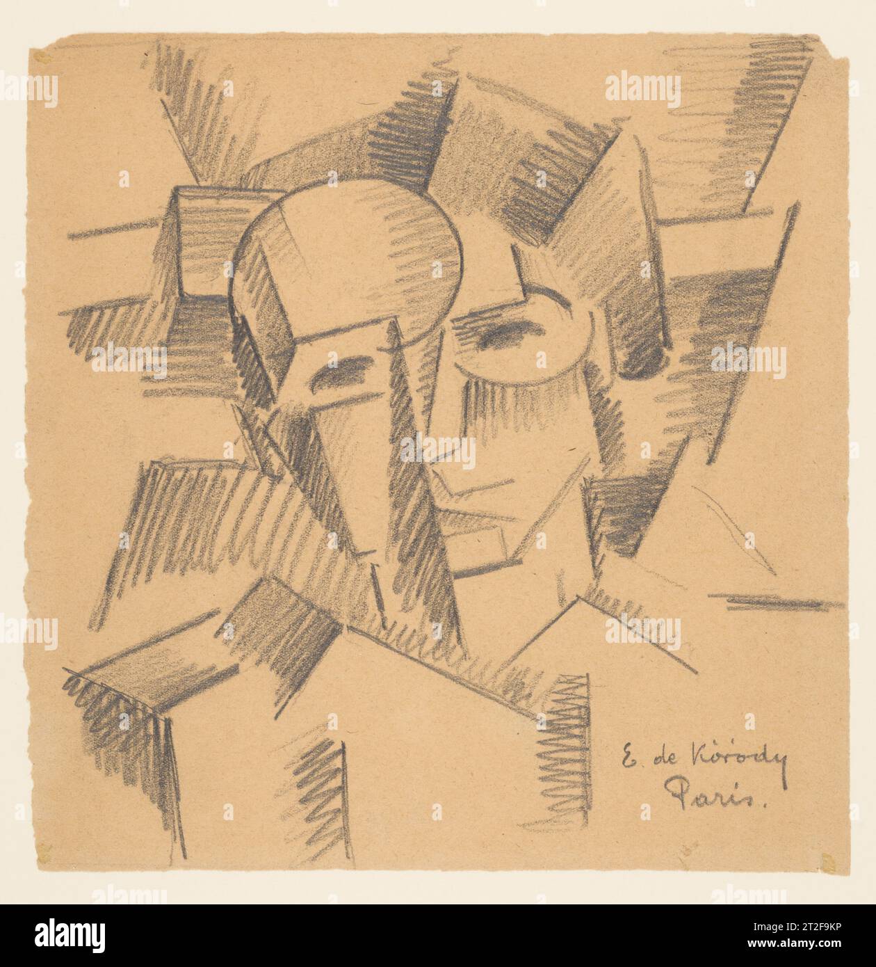 Cubist Study of A Head Elemér de Kóródy Hungarian ca. 1913 View more ...