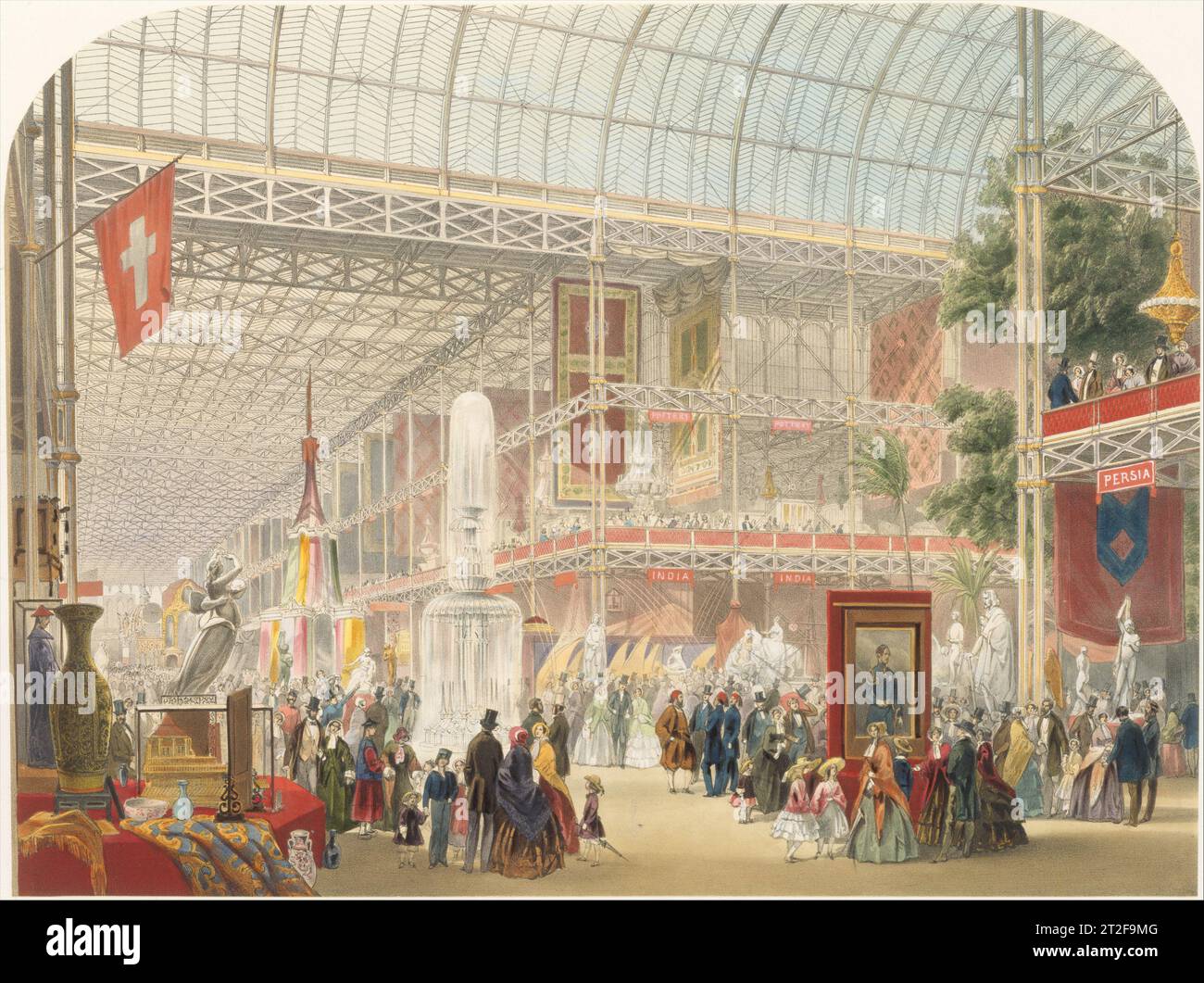 General View of the Interior, from "Recollections of the Great ...