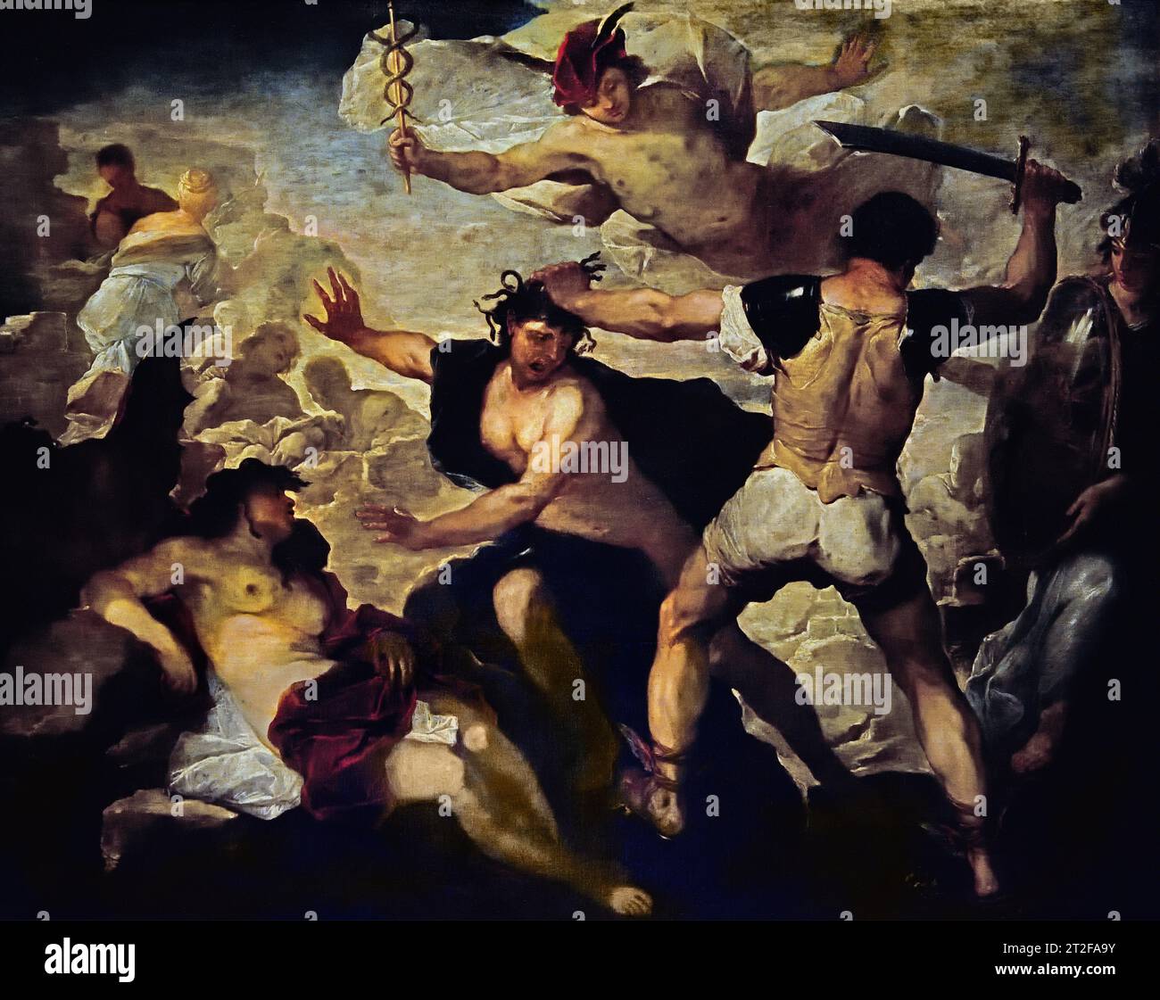 Perseus cut of Medusa's head. Perseus and Medusa 1660 by Luca Giordano ...
