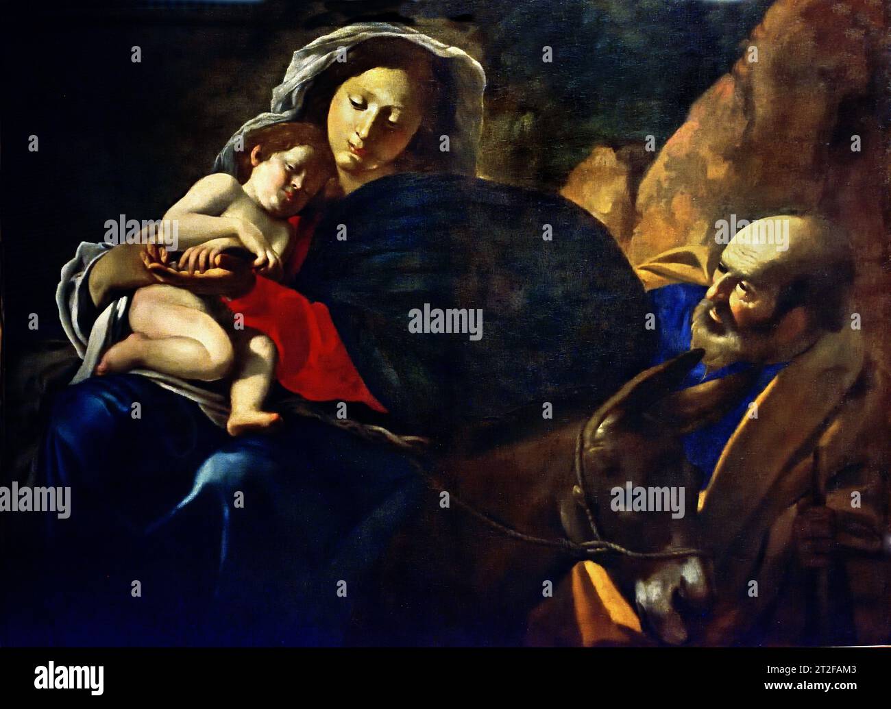 Rest during the flight into Egypt 1622-1625 by Battistello Caracciolo ...