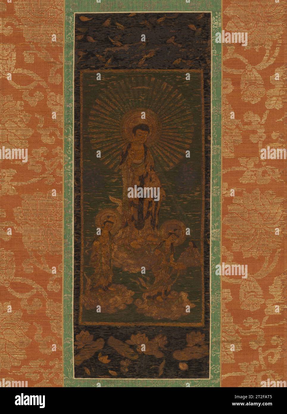 Welcoming Descent of Amida Buddha with Bodhisattvas Kannon and Seishi ...