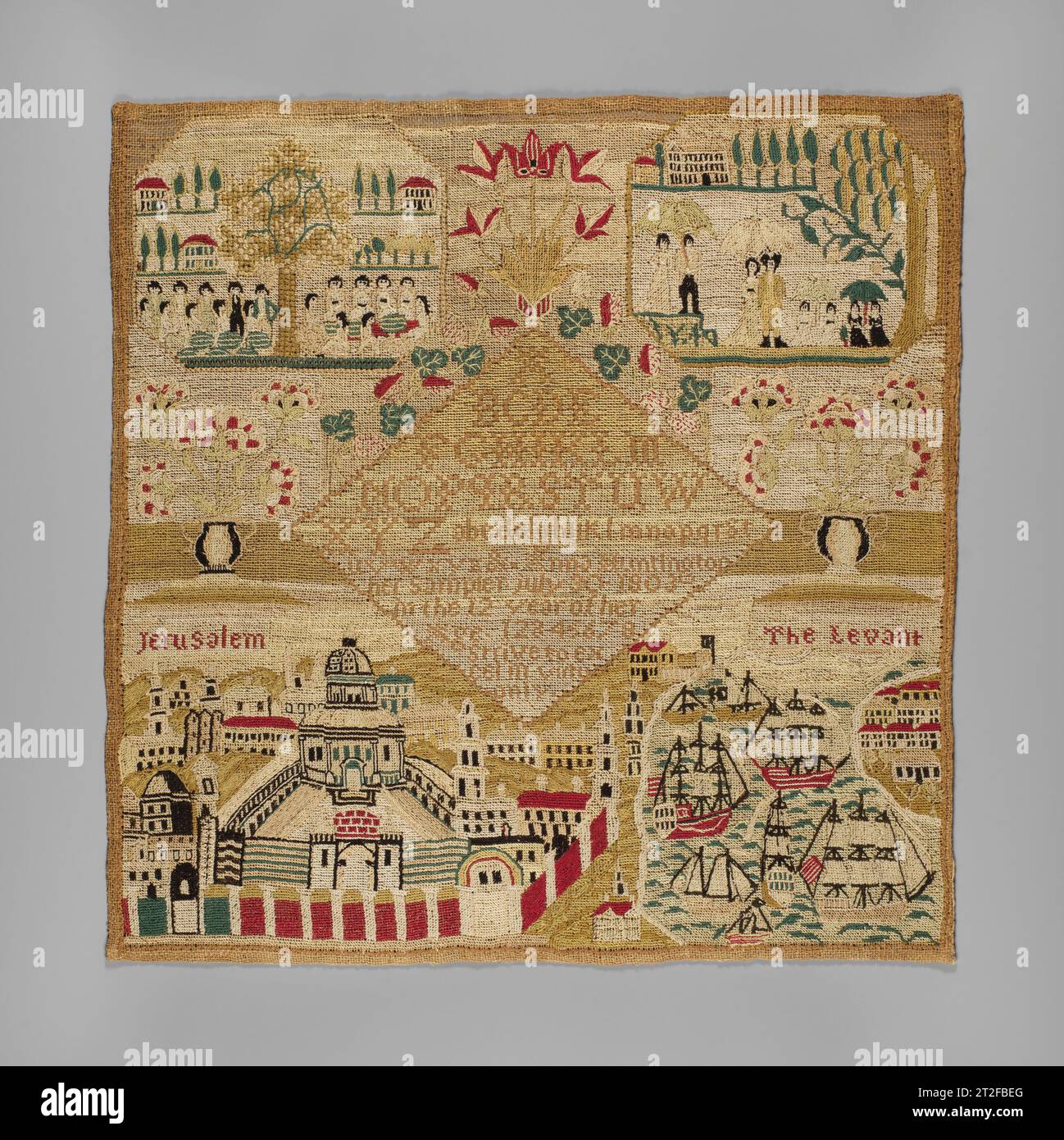 Sampler Anna Huntington American 1803 Anna Huntington’s sampler ...