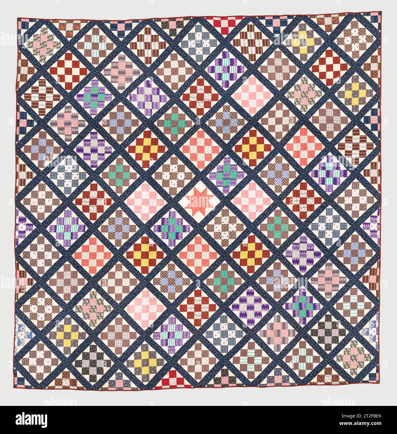Squares and diamonds dark pattern hi-res stock photography and images ...